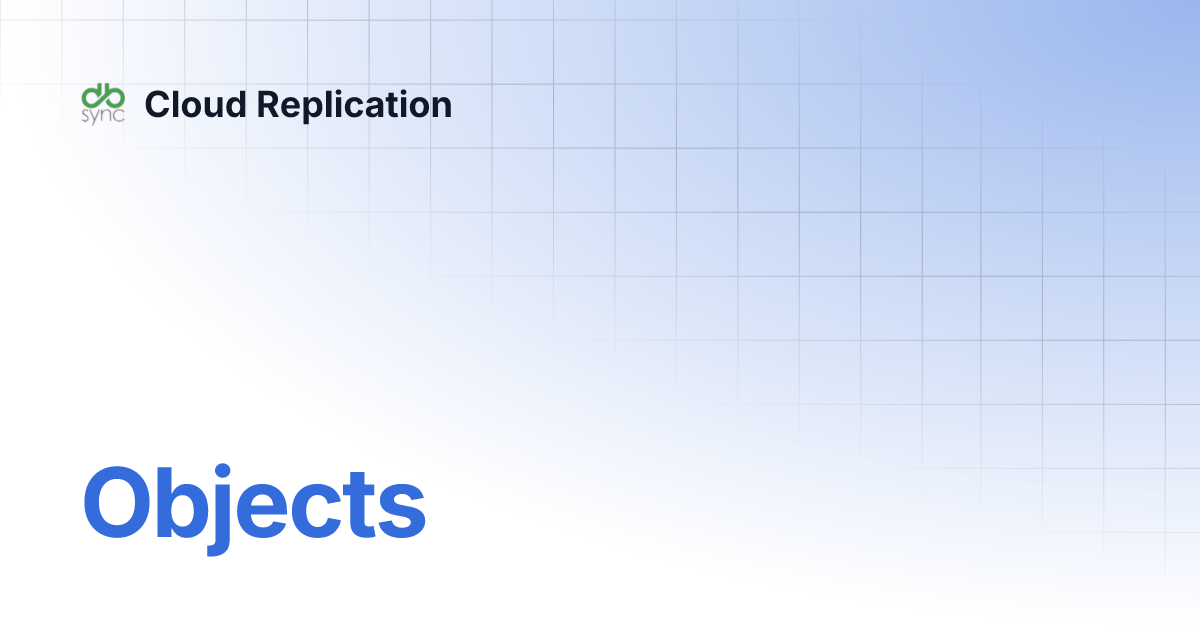 Objects | Cloud Replication