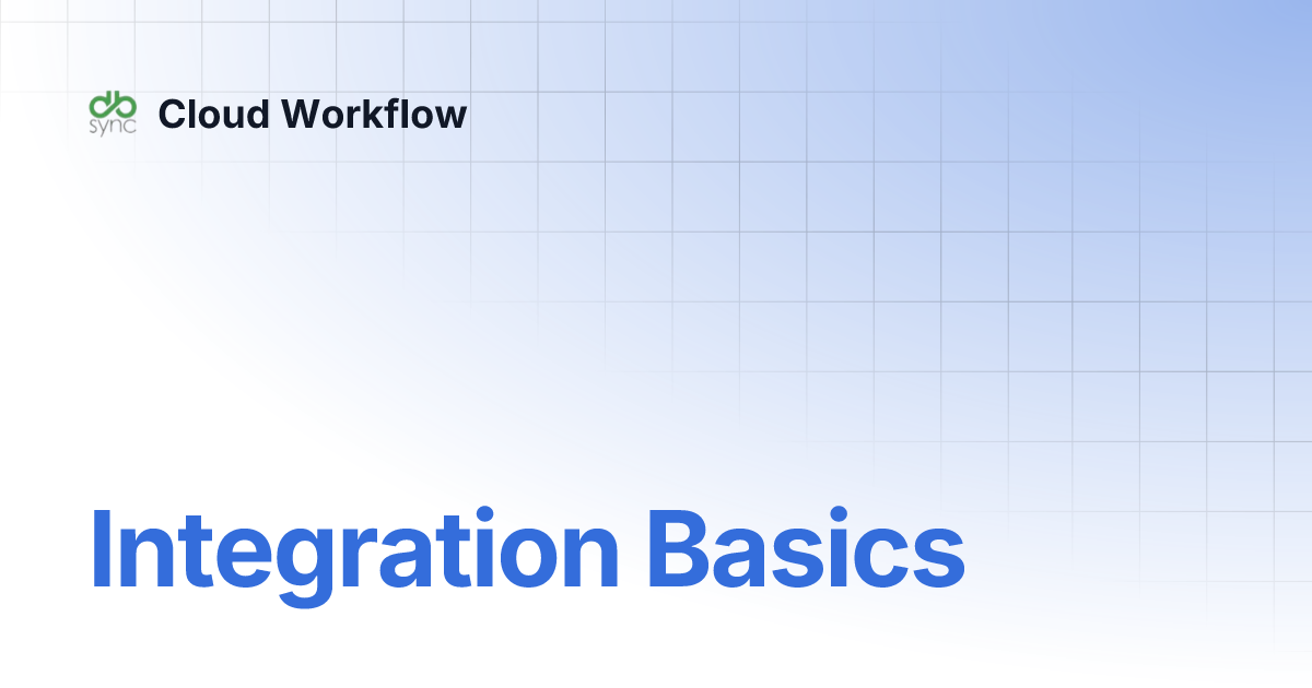 Integration Basics | Cloud Workflow
