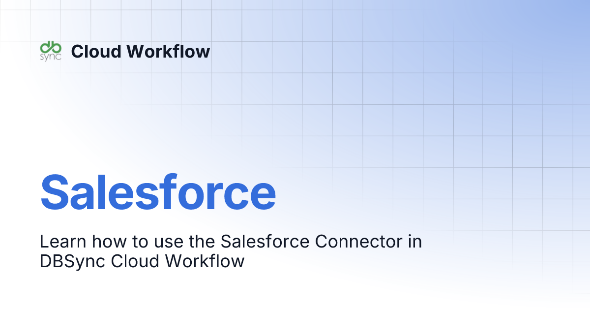 Salesforce | Cloud Workflow