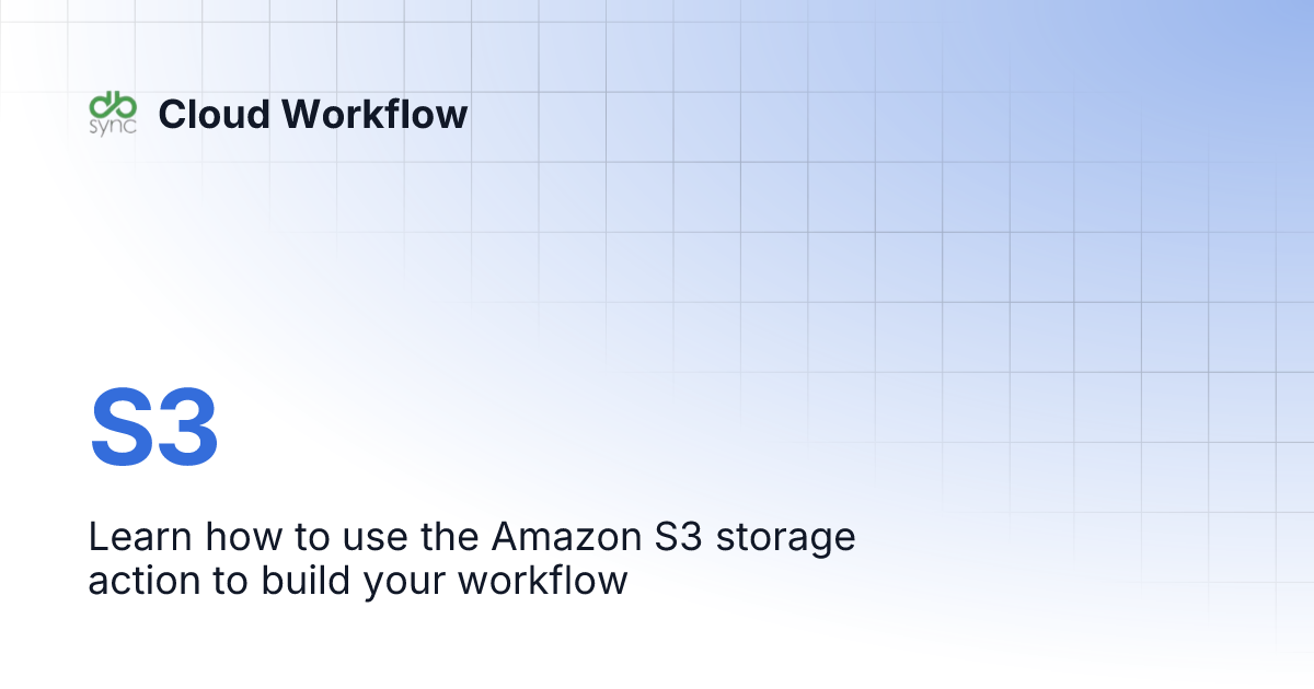 S3 | Cloud Workflow