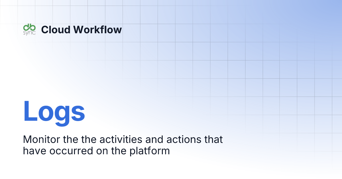Logs | Cloud Workflow